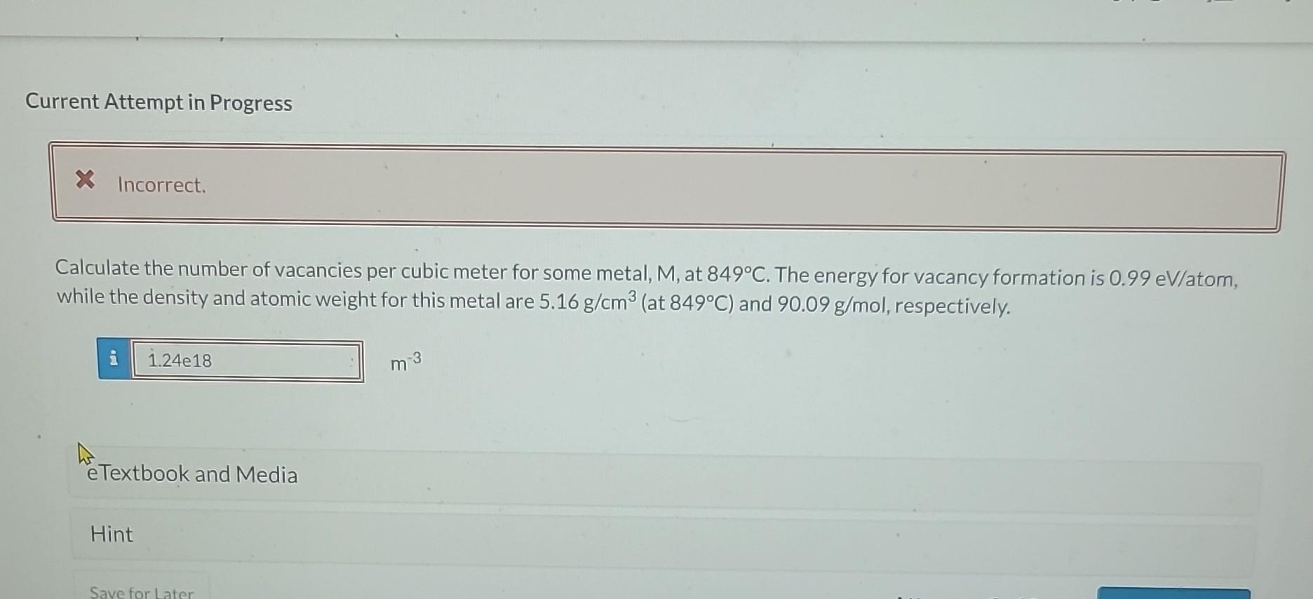 Solved Current Attempt in Progress Calculate the number of | Chegg.com