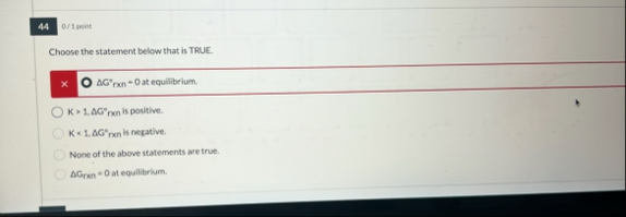 Solved 01 ﻿wointChoose the statement below that is | Chegg.com
