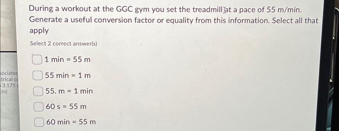 Solved sociated trical co 3.175 During a workout at the GGC | Chegg.com