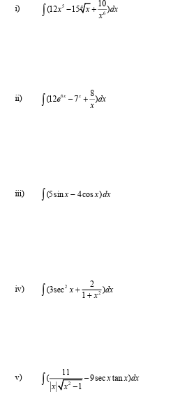 Solved Find the following indefinite integrals | Chegg.com