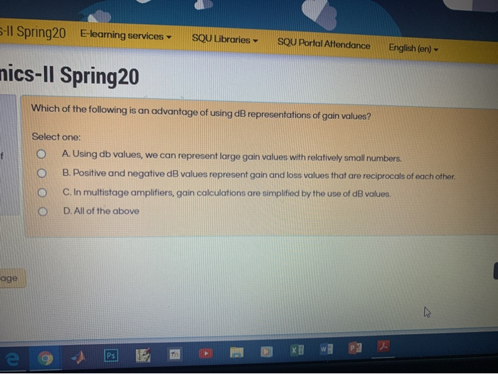 Solved 5-11 Spring20 E-learning services SQU Libraries SQU | Chegg.com