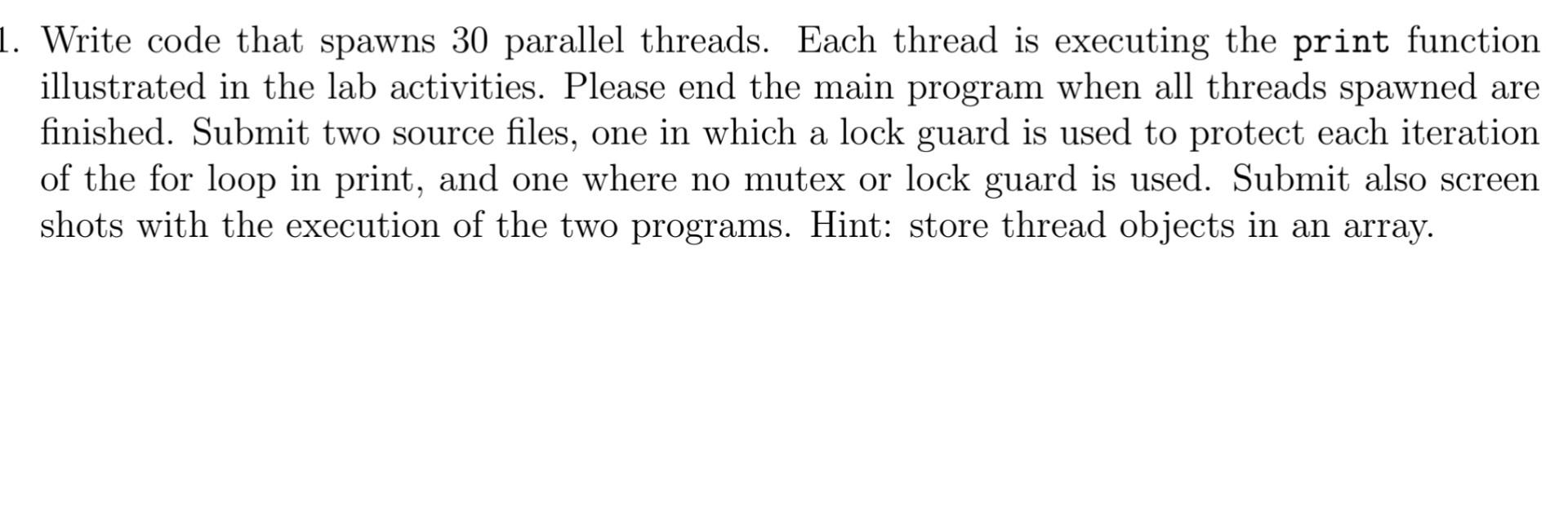 Solved solve this with pthread concepts and use array in it | Chegg.com