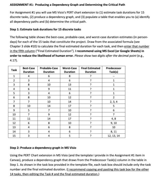 Solved Step 3: Populate the critical path table Drawing from | Chegg.com