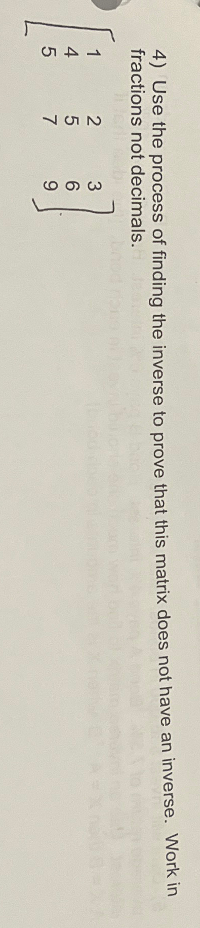 Solved Use the process of finding the inverse to prove that | Chegg.com