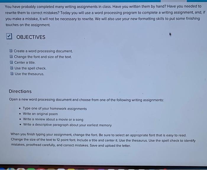 Solved You have probably completed many writing assignments | Chegg.com