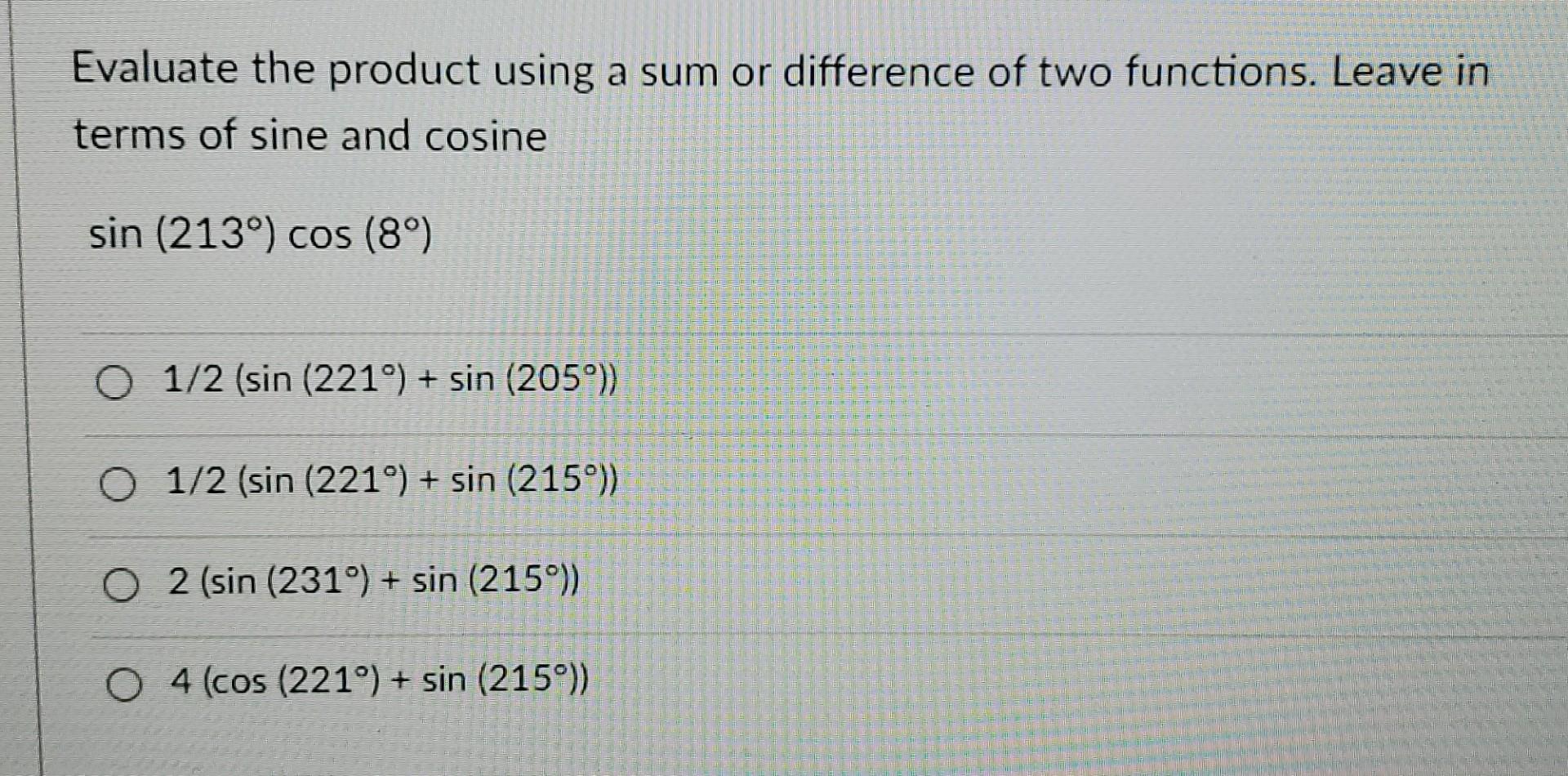Solved Evaluate the product using a sum or difference of two | Chegg.com