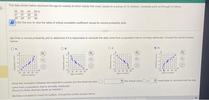 Solved Critical Correlation Coefficient Values for Normal | Chegg.com