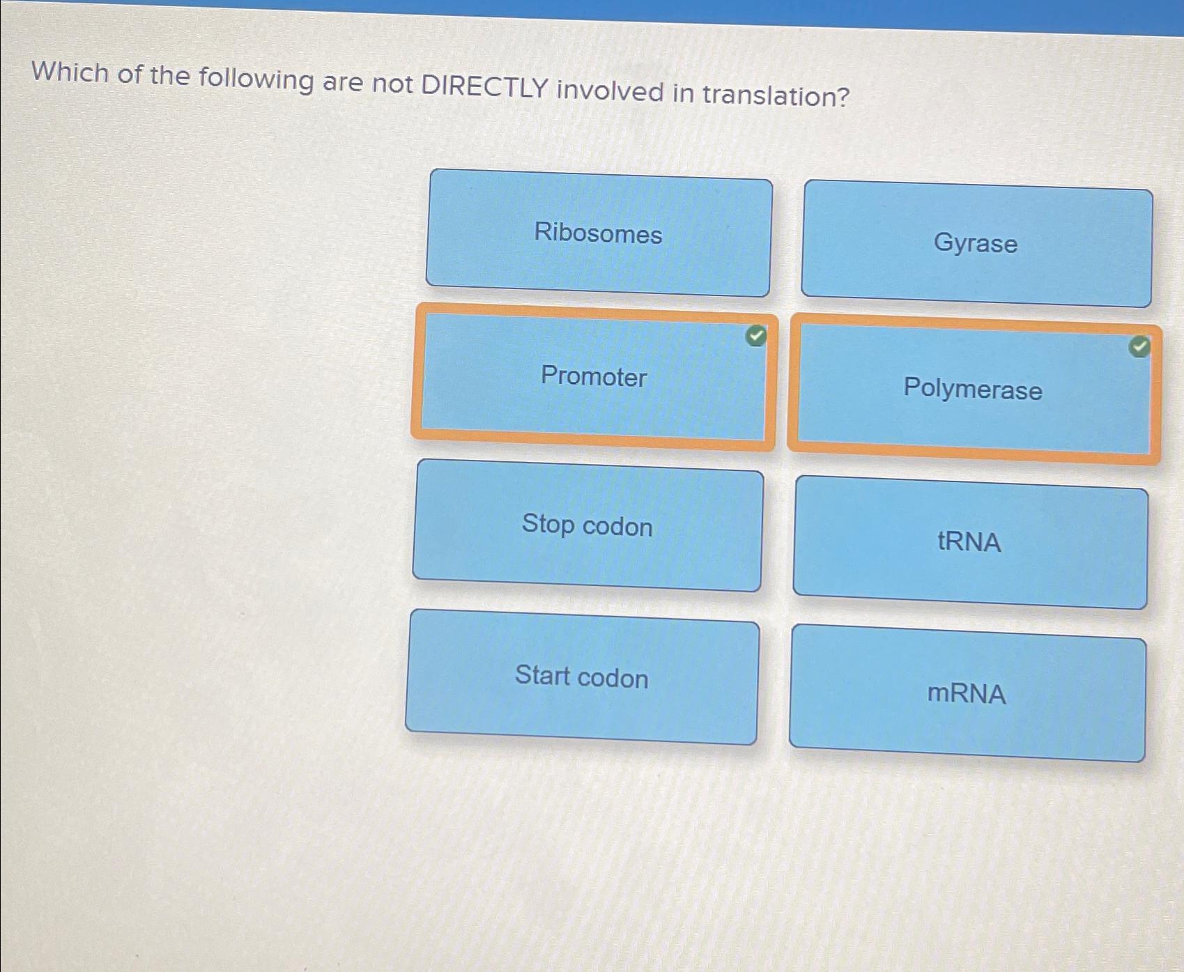 Solved Which of the following are not DIRECTLY involved in | Chegg.com