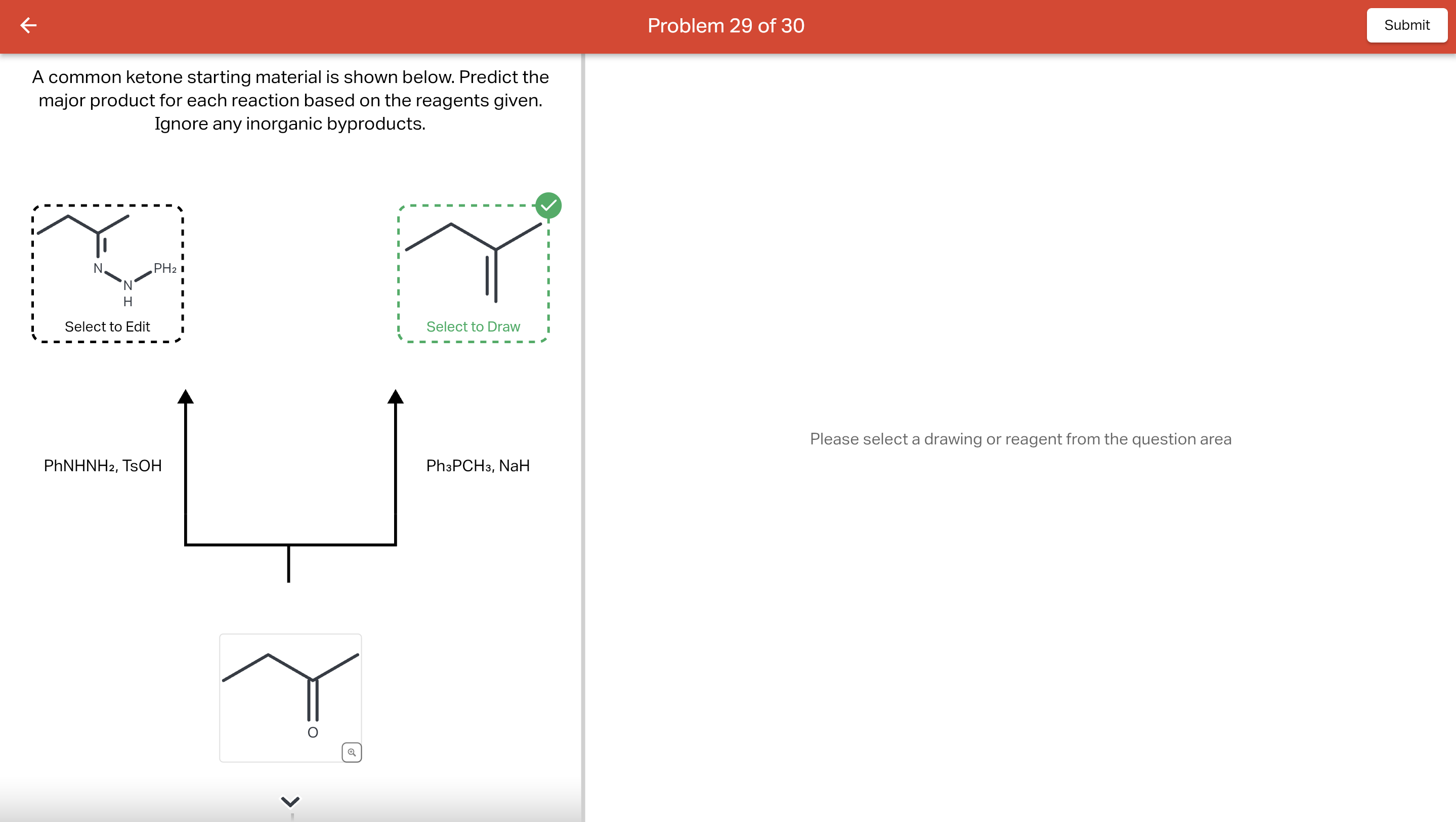 Solved A common ketone starting material is shown below. | Chegg.com