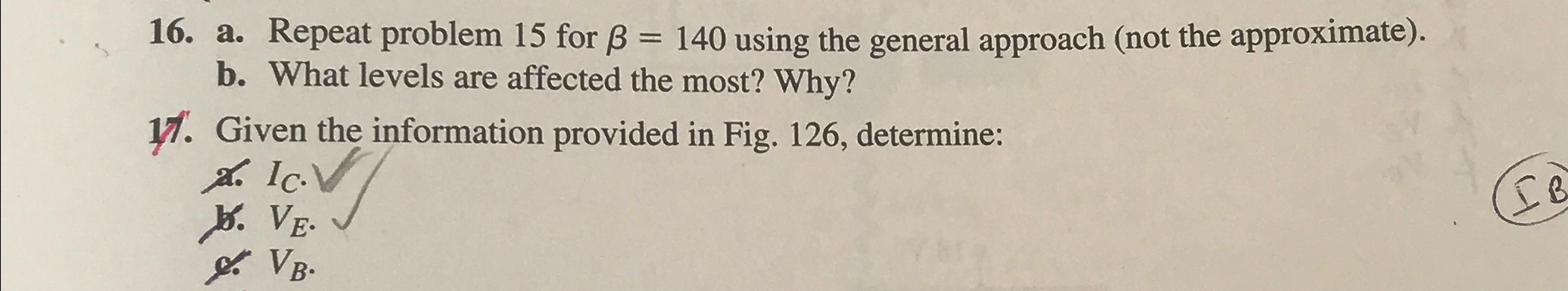 Solved a. ﻿Repeat problem 15 ﻿for β=140 ﻿using the general | Chegg.com