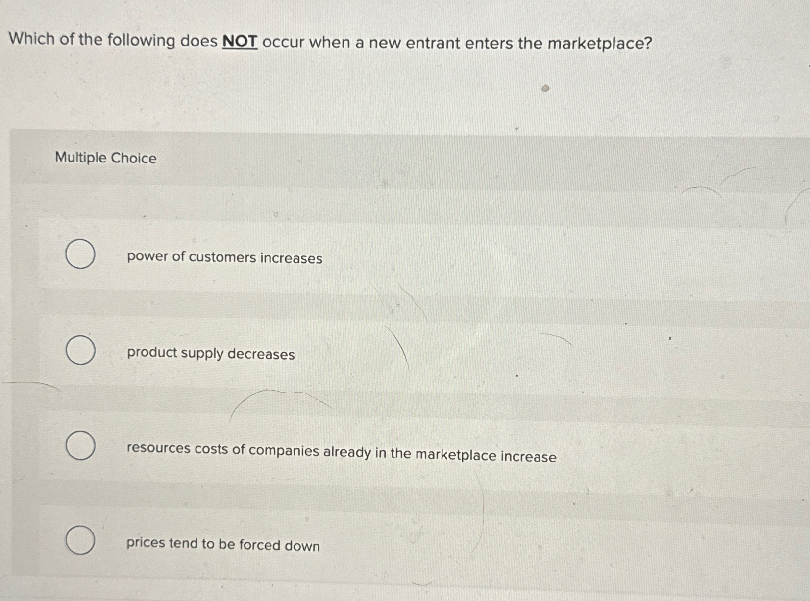 Solved Which of the following does NOT occur when a new | Chegg.com