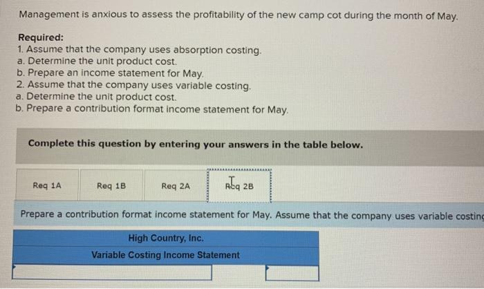 Solved Problem 7-20 Variable and Absorption Costing Unit | Chegg.com