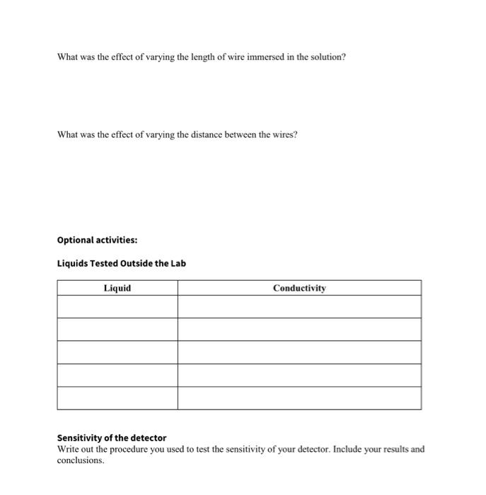 Solved Hypothesis Before beginning the experiment, predict | Chegg.com