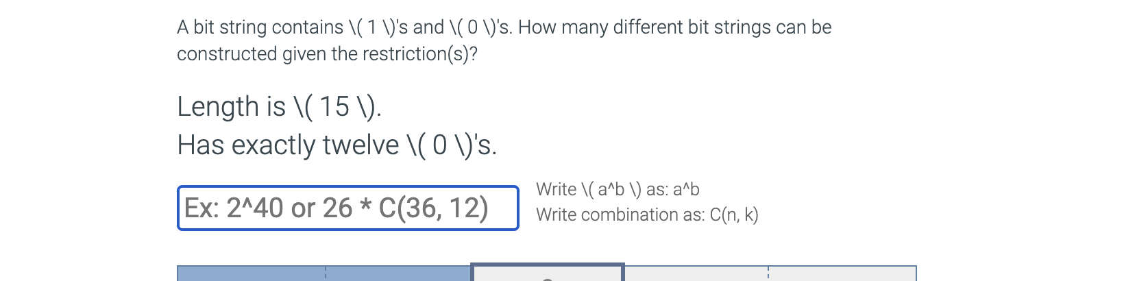 Solved A bit string contains \( 1 \)'s and \( 0 \)'s. ﻿How | Chegg.com
