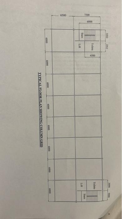 Solved DESIGN BRIEF The typical floor plan showing column | Chegg.com