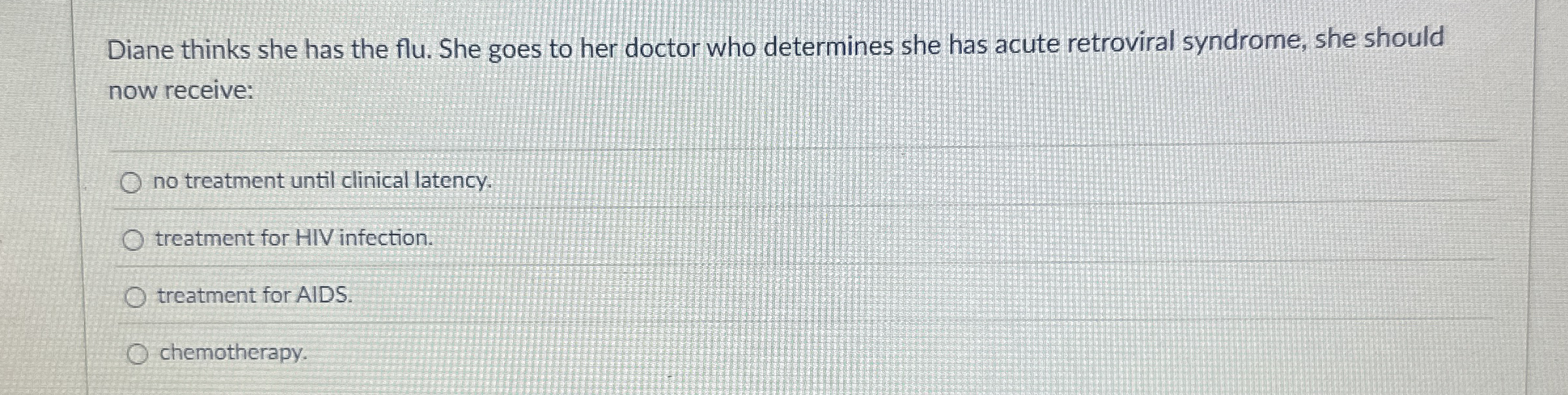 High Quality SOLUTION Diane thinks she has the flu. She goes to her ...
