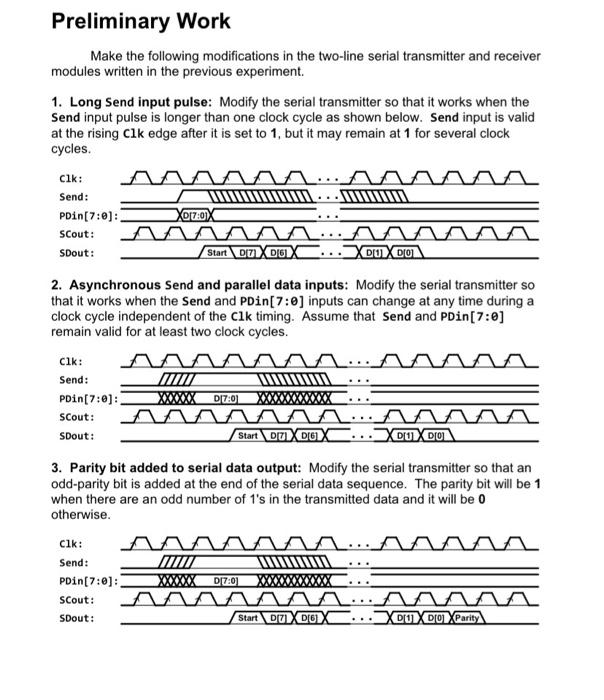 Solved Preliminary Work Make the following modifications in | Chegg.com