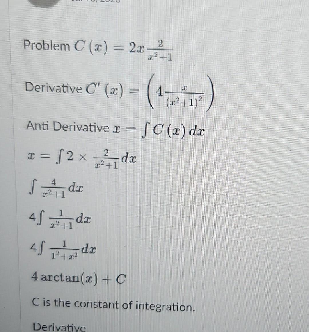 This discussion re-visits definite integrals studied | Chegg.com