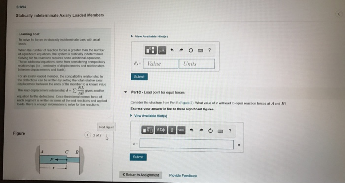 Solved CHW Statically indeterminate Axially Loaded Members | Chegg.com