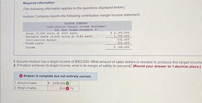 Solved Required information [The following information | Chegg.com