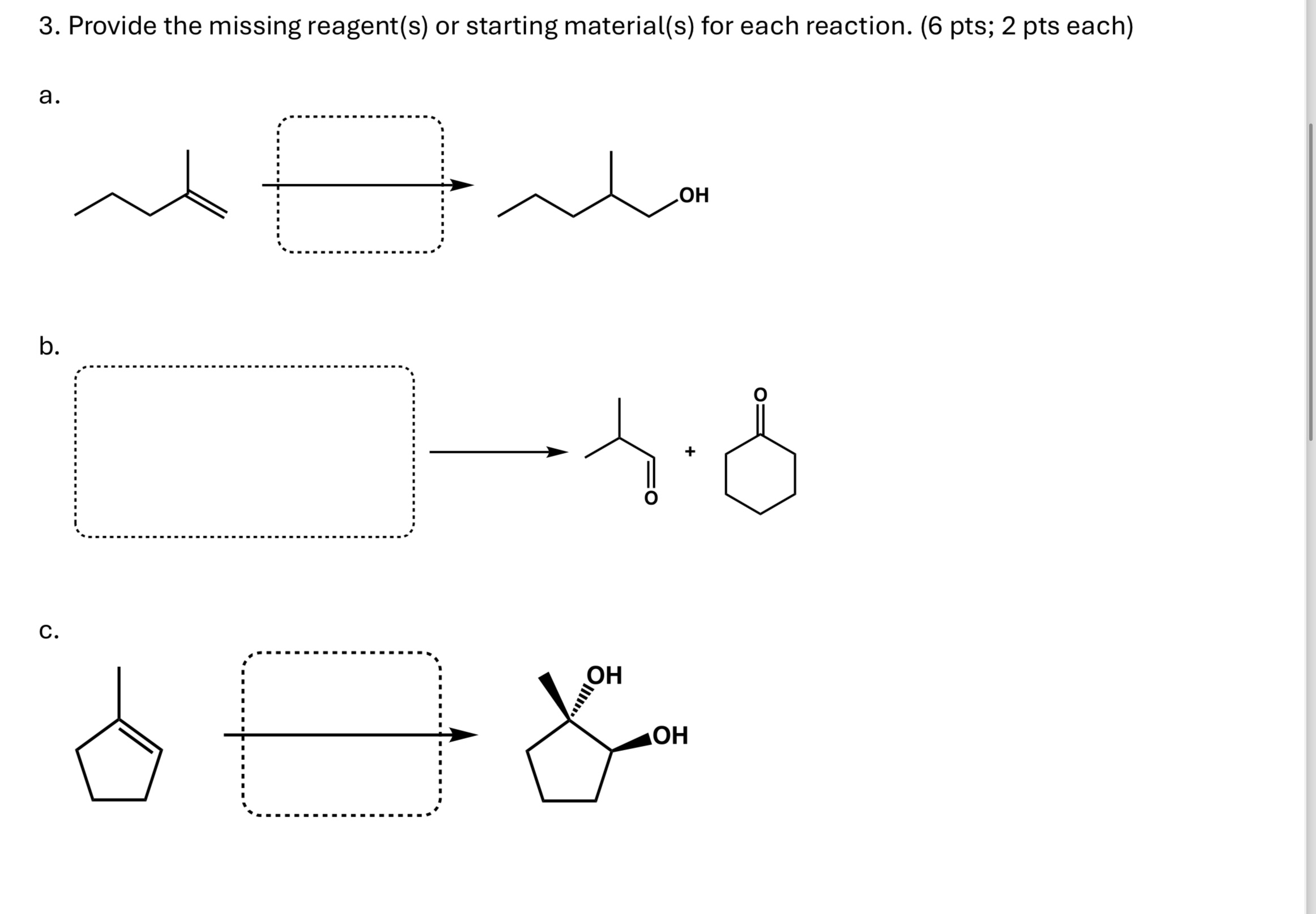 Solved Provide the missing reagent(s) ﻿or starting | Chegg.com