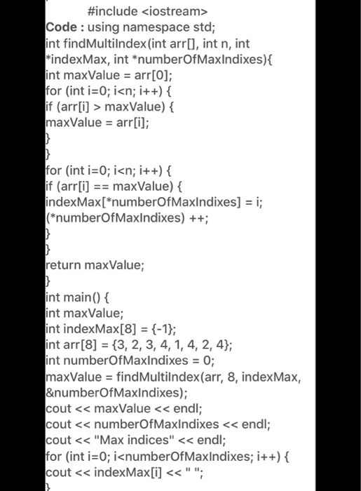 Solved Include Using Namespace Std Bint Findmultiindex