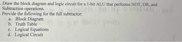 Solved . Draw the block diagram and logic circuit for a | Chegg.com