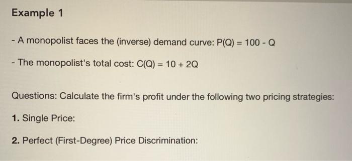 Solved - A monopolist faces the (inverse) demand curve: | Chegg.com