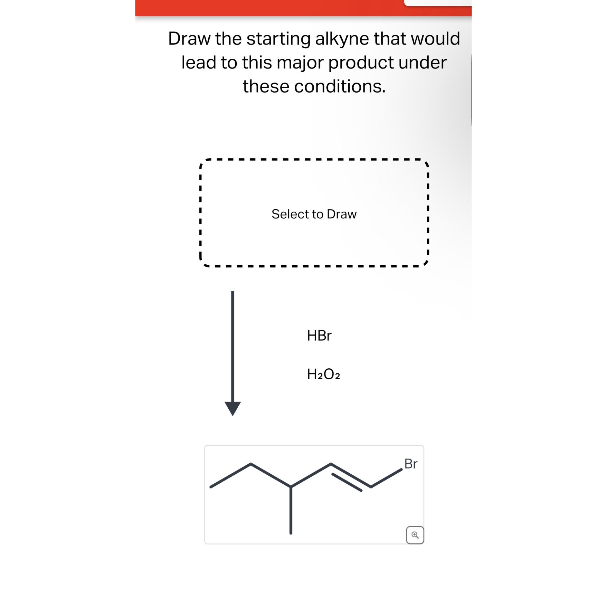 Solved Draw the starting alkyne that would lead to this | Chegg.com