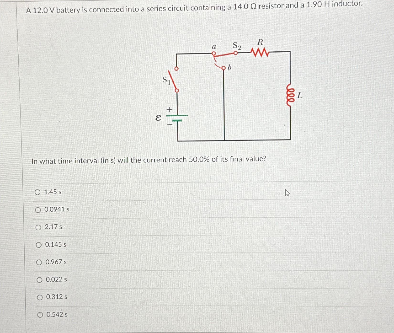 Solved A 12.0V ﻿battery is connected into a series circuit | Chegg.com