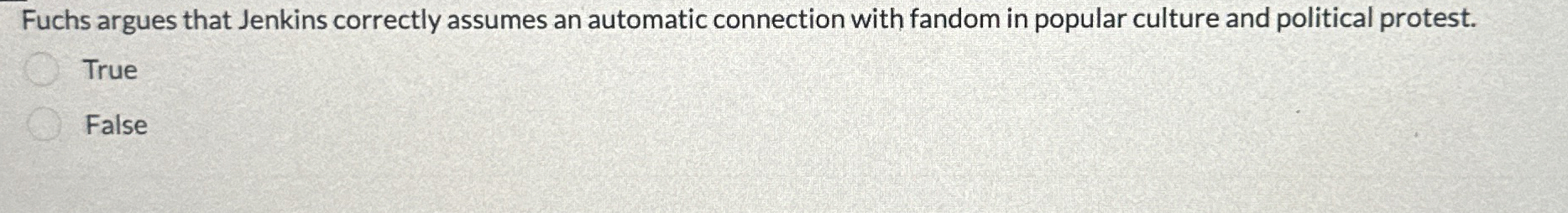 Solved Fuchs argues that Jenkins correctly assumes an | Chegg.com