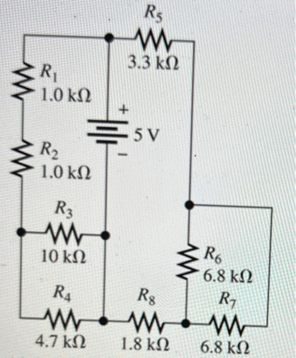 Solved Calculate the total resistance value as seen by | Chegg.com