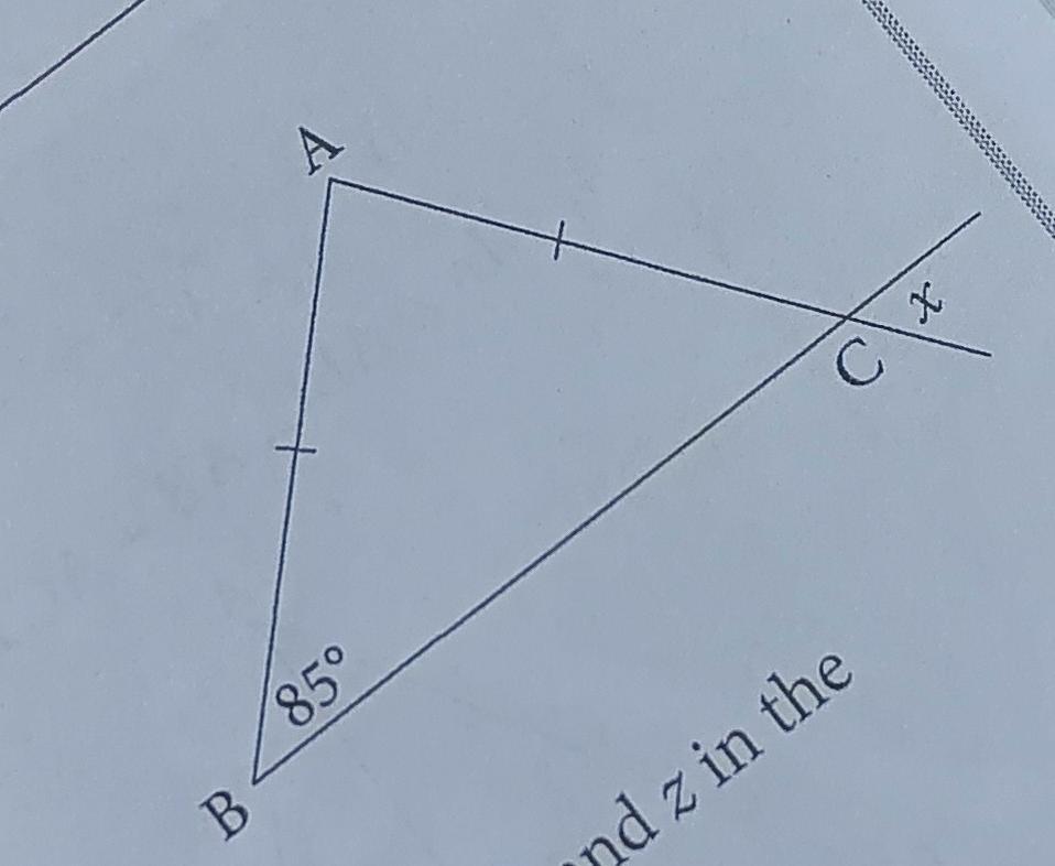 Solved Calculate angle x | Chegg.com