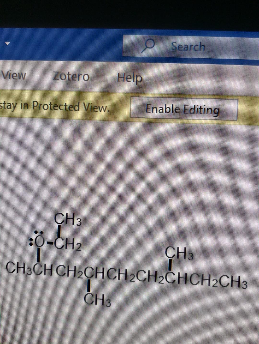 Solved *tg o Search View Zotero Help stay in Protected View. | Chegg.com