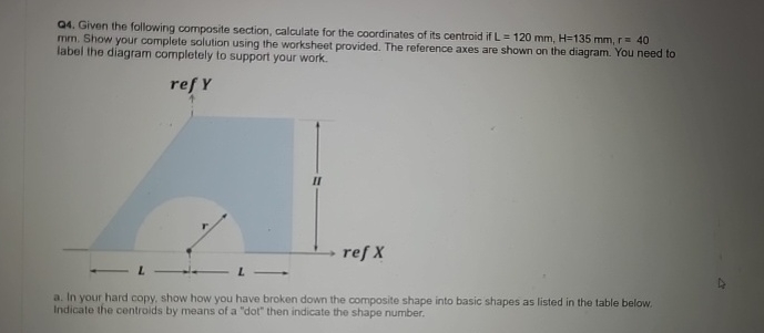 Solved Q4. ﻿Given the following composite section, calculate | Chegg.com