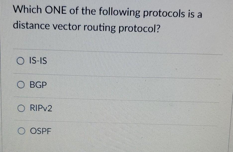 Solved Which one of the following Cisco IOS commands will | Chegg.com