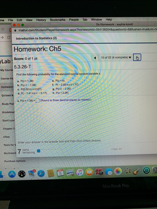 Solved me File Edit View History Bookmarks People Tab Window | Chegg.com