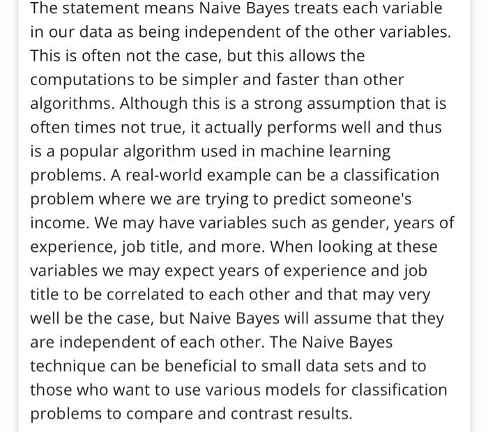 Solved Question 1:Read carefully and in few words, give your | Chegg.com