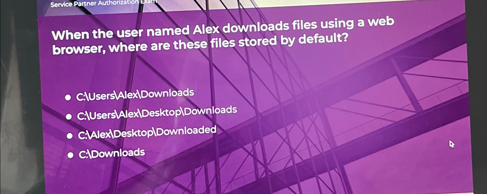 Solved When the user named Alex downloads files using a web | Chegg.com