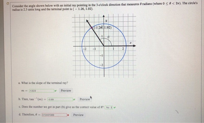 Solved 2 Consider the angle shown below with an initial ray | Chegg.com