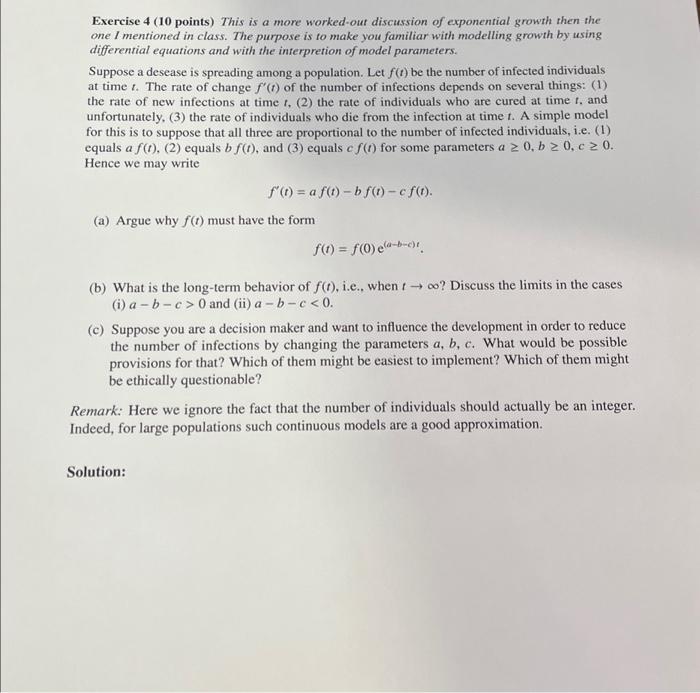 Solved Exercise 4 (10 points) This is a more worked-out | Chegg.com