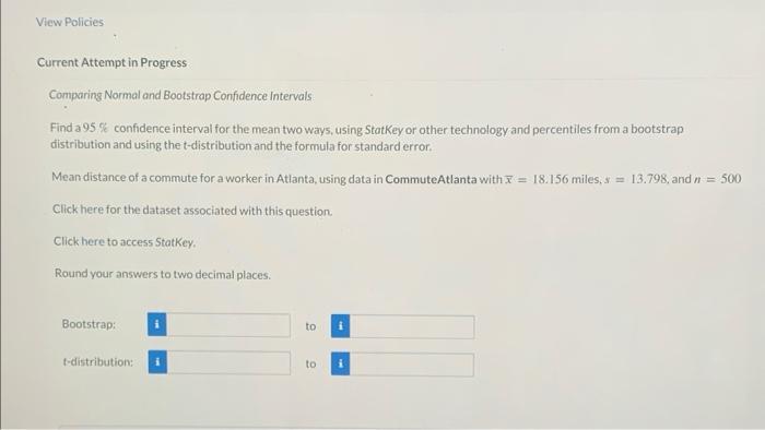 Solved Current Attempt in Progress Comparing Normal and | Chegg.com