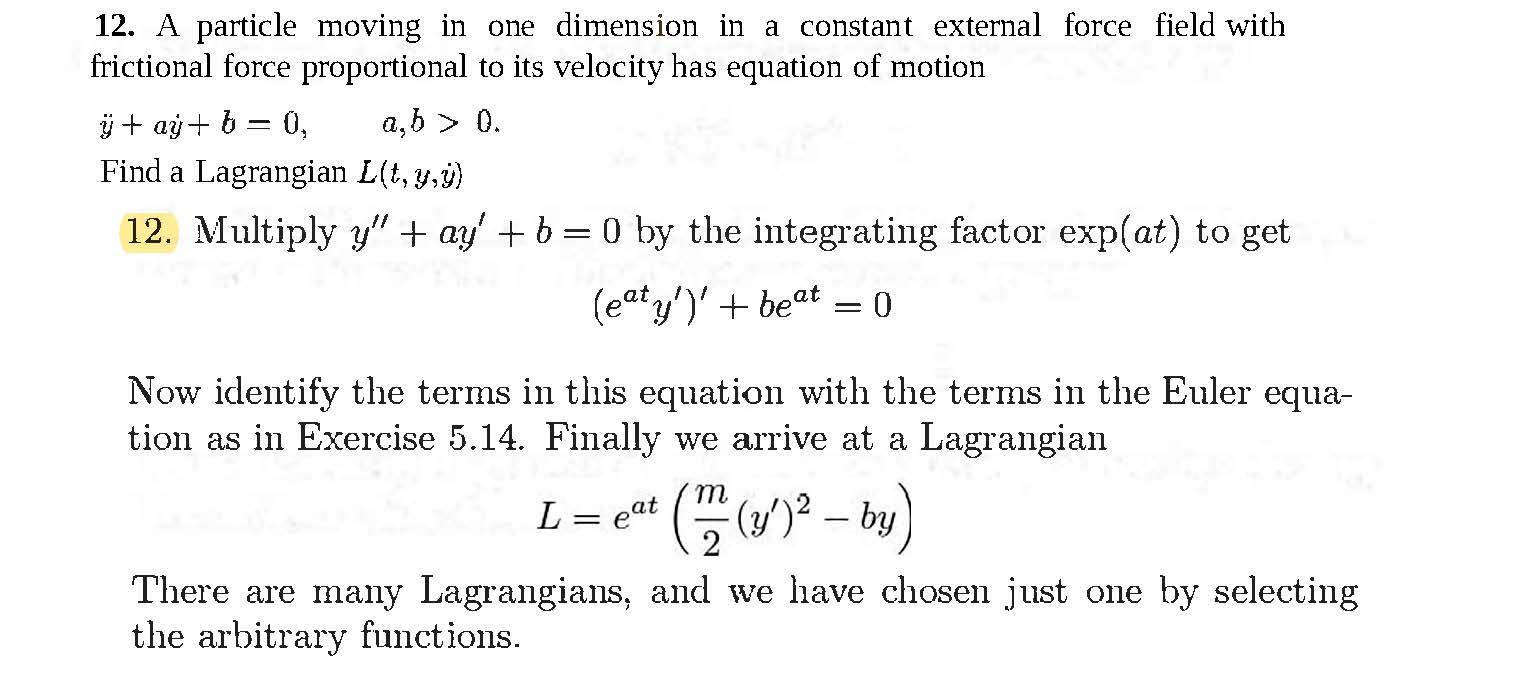 A particle moving in one dimension in a constant | Chegg.com