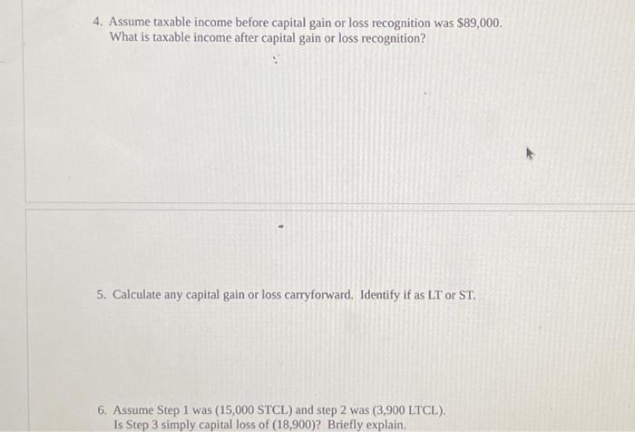 Solved Chapter 5 Capital Gain / Loss Activity Taxpayer sold | Chegg.com