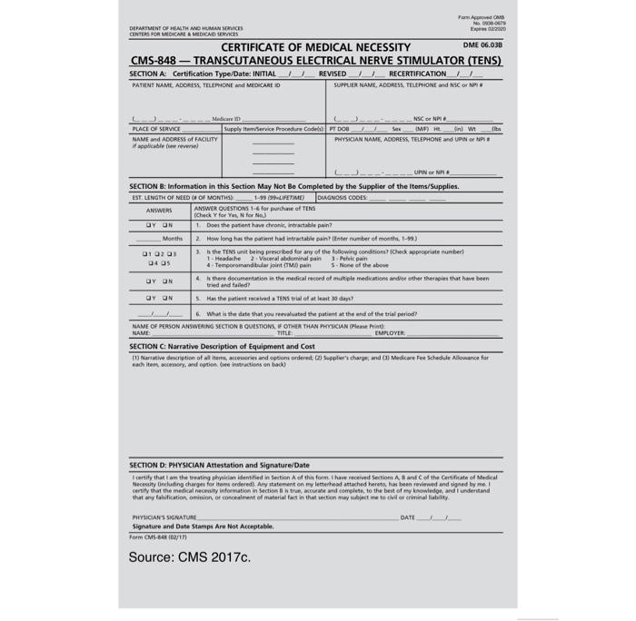 Case Study 6.2A Medicare patient was provided with a | Chegg.com