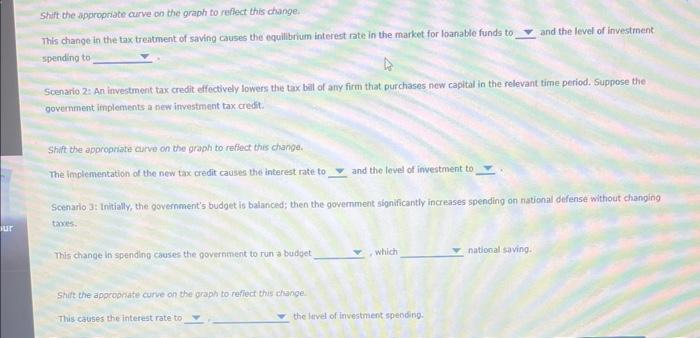 Shift the appropriate curve on the graph to reffect | Chegg.com