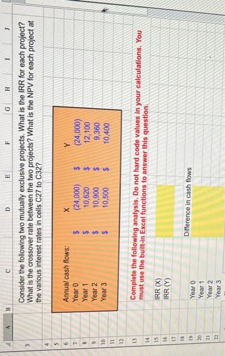 Solved Consider the following two mutually exclusive | Chegg.com