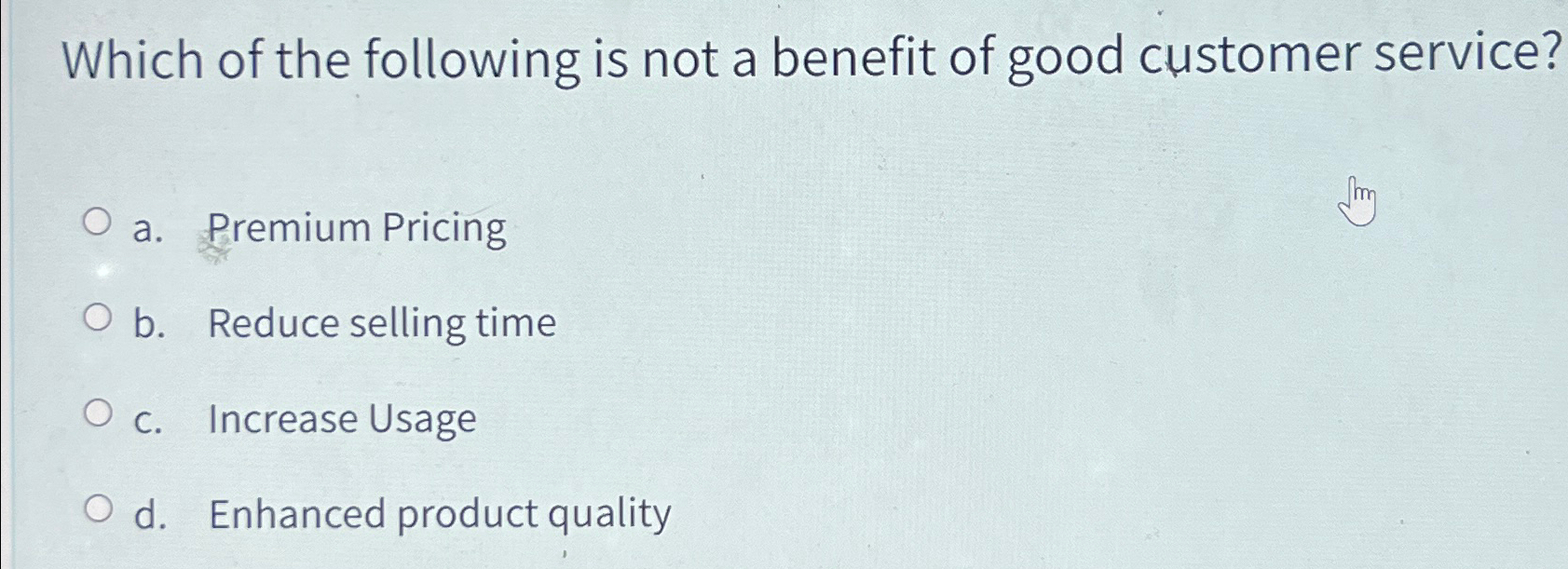 Solved Which of the following is not a benefit of good | Chegg.com