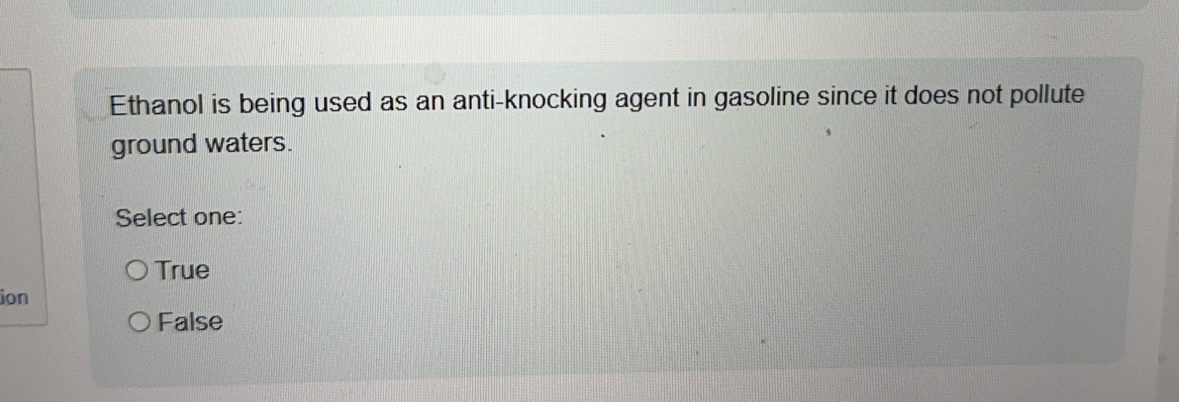 Solved Ethanol is being used as an anti-knocking agent in | Chegg.com