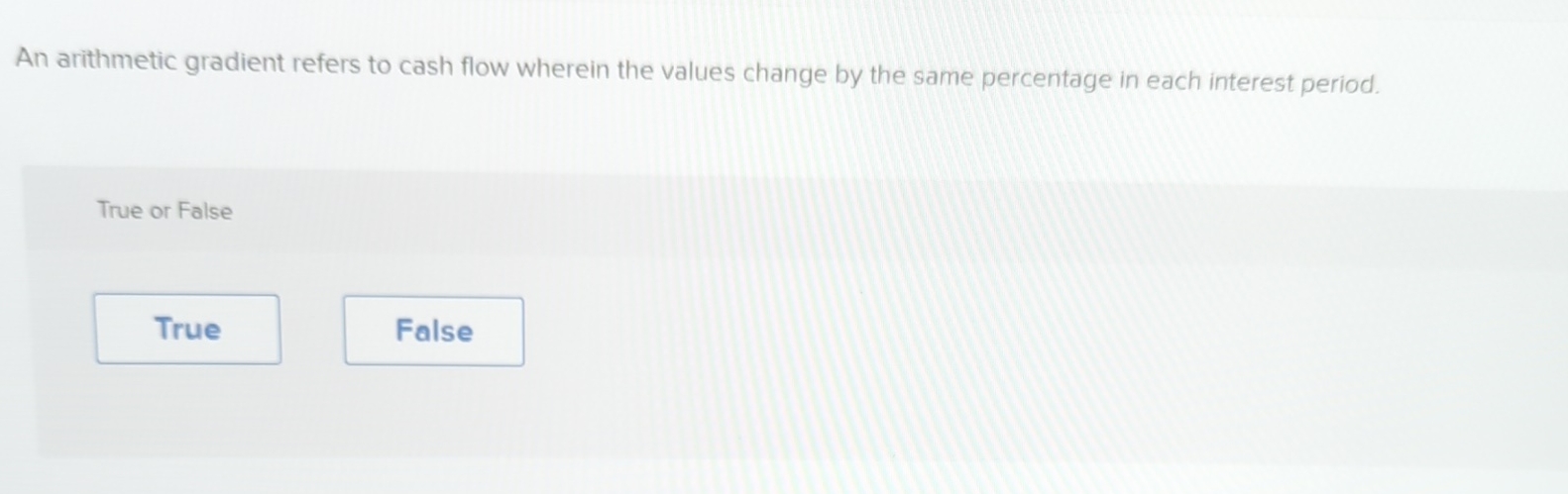 Solved An arithmetic gradient refers to cash flow wherein | Chegg.com